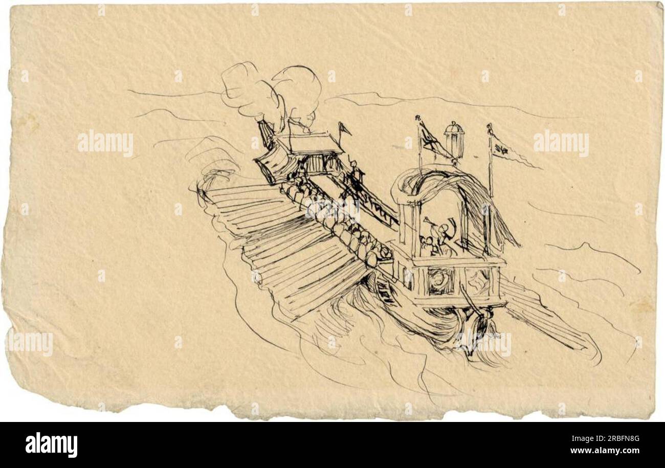 galley of the battle of Lepanto on October 7, 1571 by Anton Romako ...