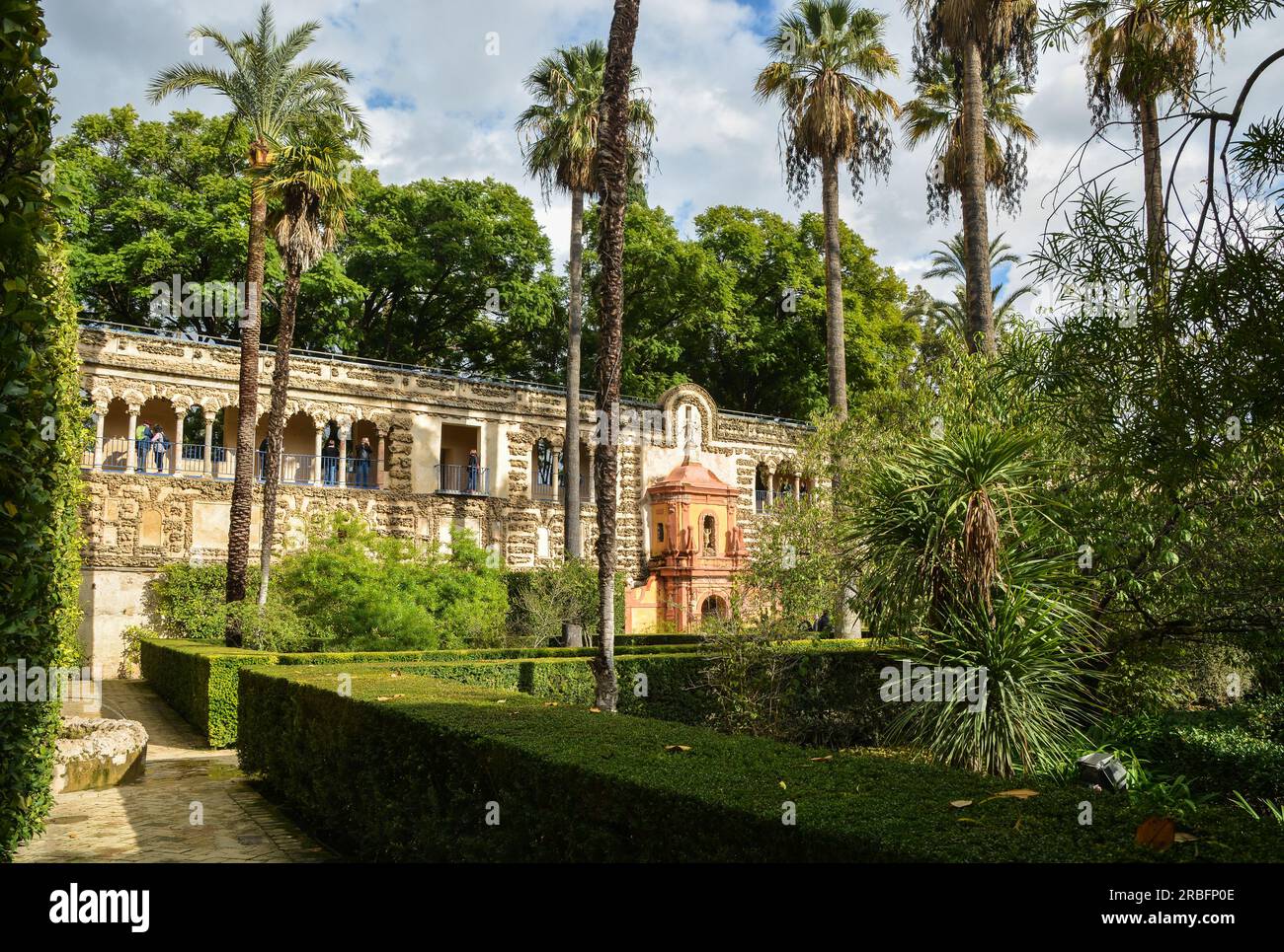 The Seville Alcazar. The palace complex, a UNESCO World Heritage Site ...