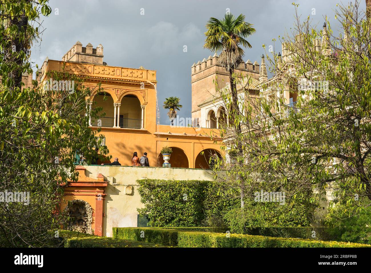 The Seville Alcazar. The palace complex, a UNESCO World Heritage Site ...