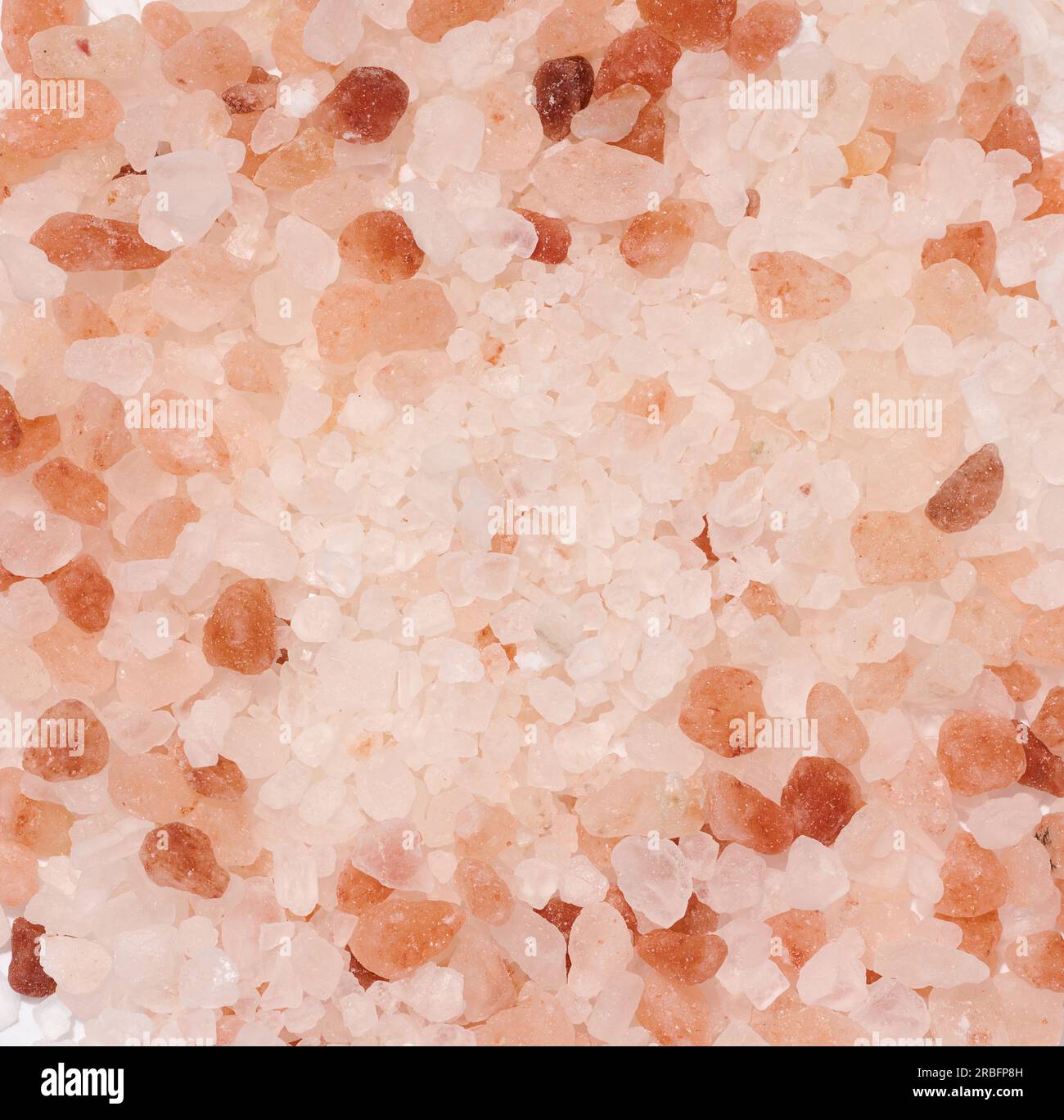 Pile of white and pink Himalayan salt, close up Stock Photo - Alamy