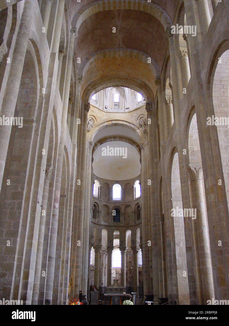 The Nave, Abbey Church of Saint Foy, Conques, France 1100 by Romanesque ...