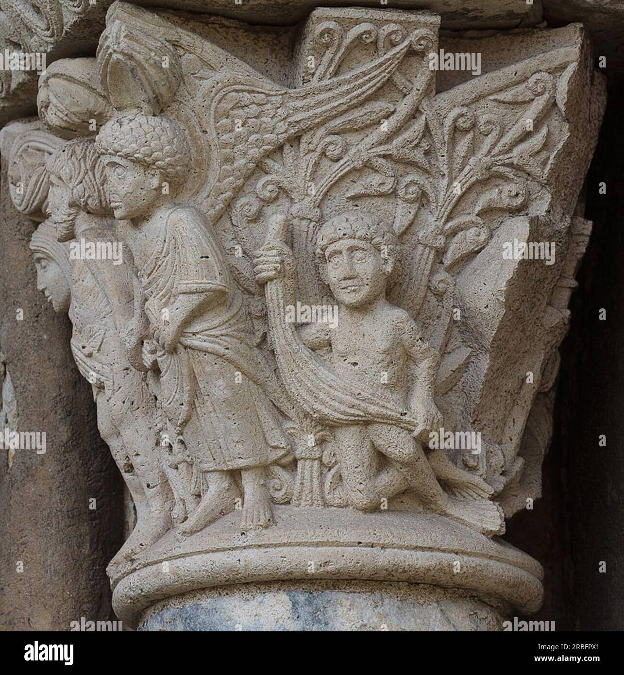 Capital, Basilica of Saint Sernin, France 1180 by Romanesque ...