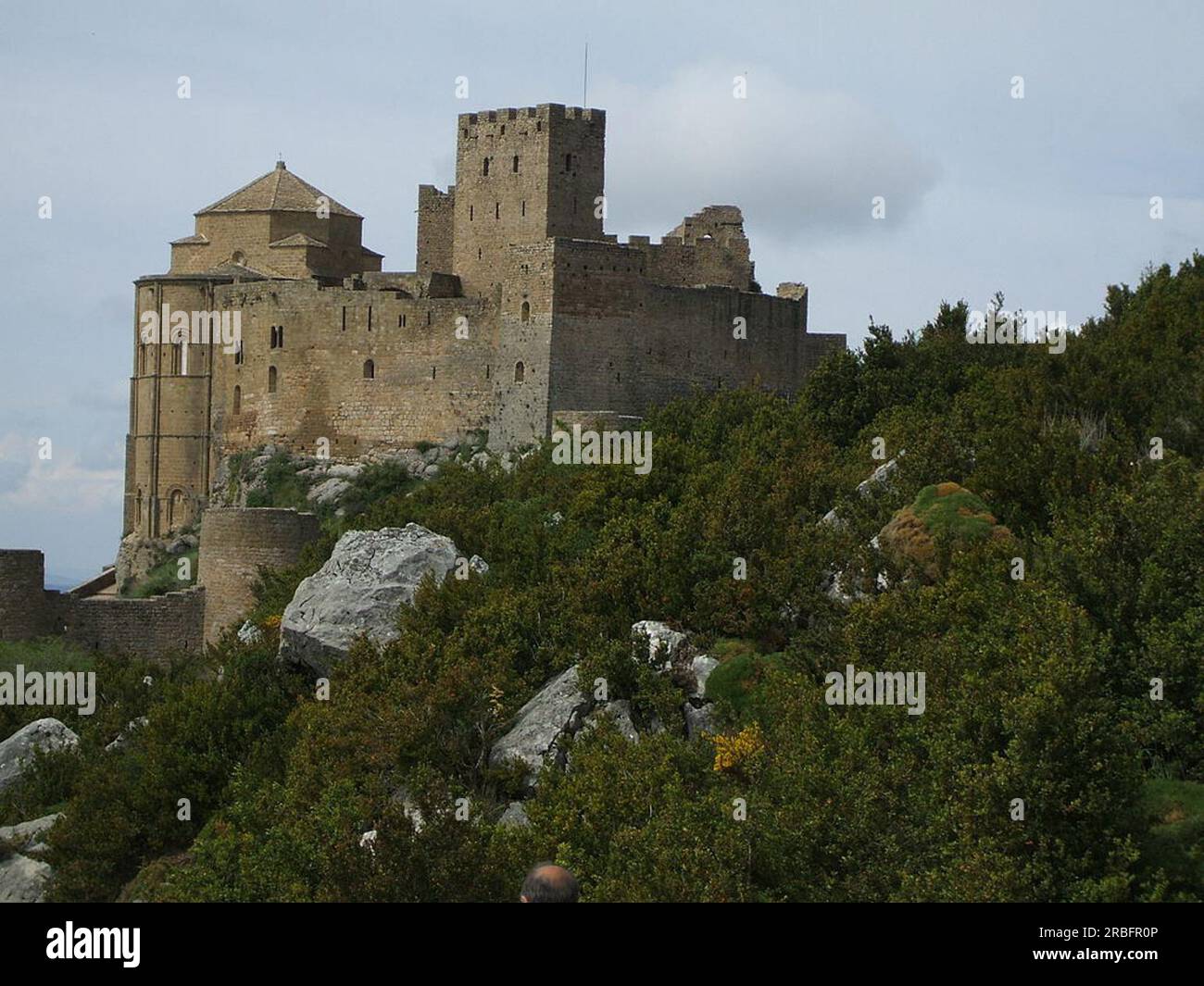 Castle of Loarre, Spain 1100 by Romanesque Architecture Stock Photo - Alamy