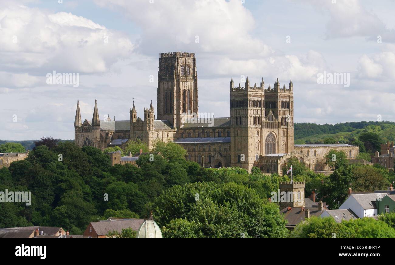 Durham Cathedral, England 1100 by Romanesque Architecture Stock Photo ...
