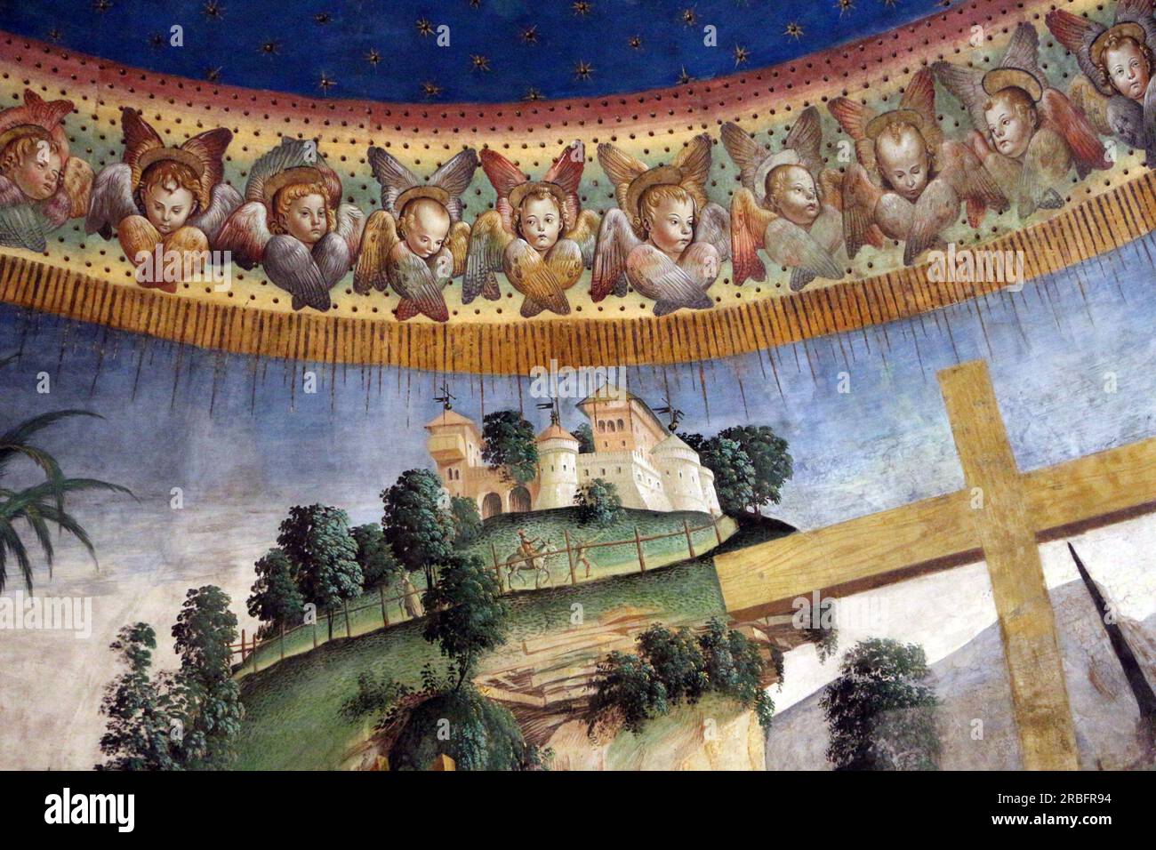 Stories of the Holy Cross 1492 by Antoniazzo Romano Stock Photo - Alamy