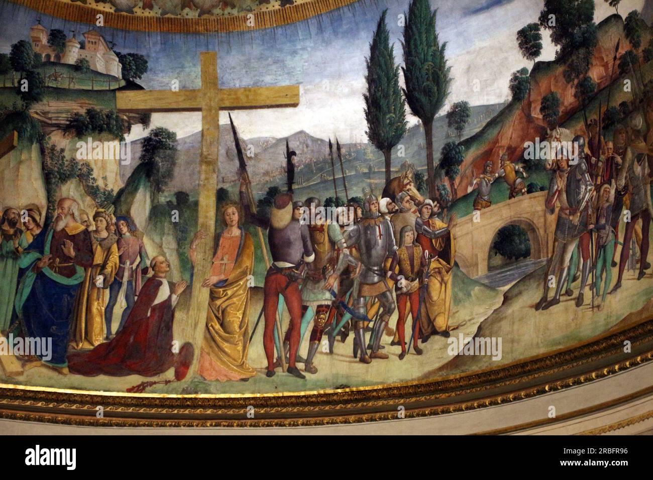 Stories of the Holy Cross 1492 by Antoniazzo Romano Stock Photo - Alamy