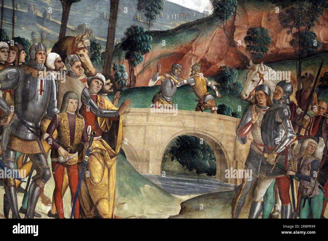 Stories of the Holy Cross 1492 by Antoniazzo Romano Stock Photo - Alamy