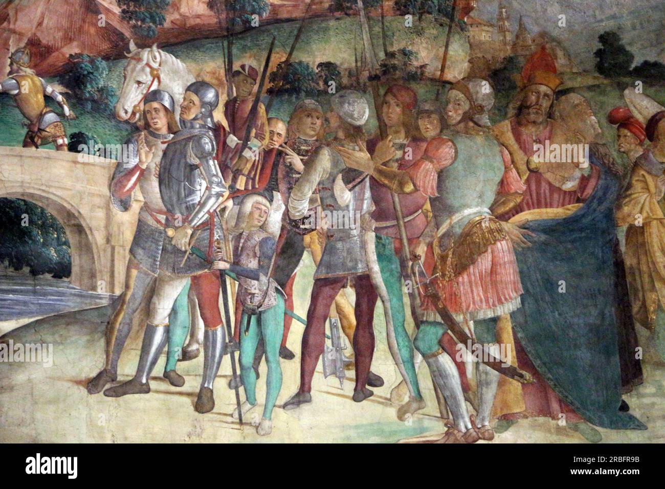 Stories of the Holy Cross 1492 by Antoniazzo Romano Stock Photo - Alamy