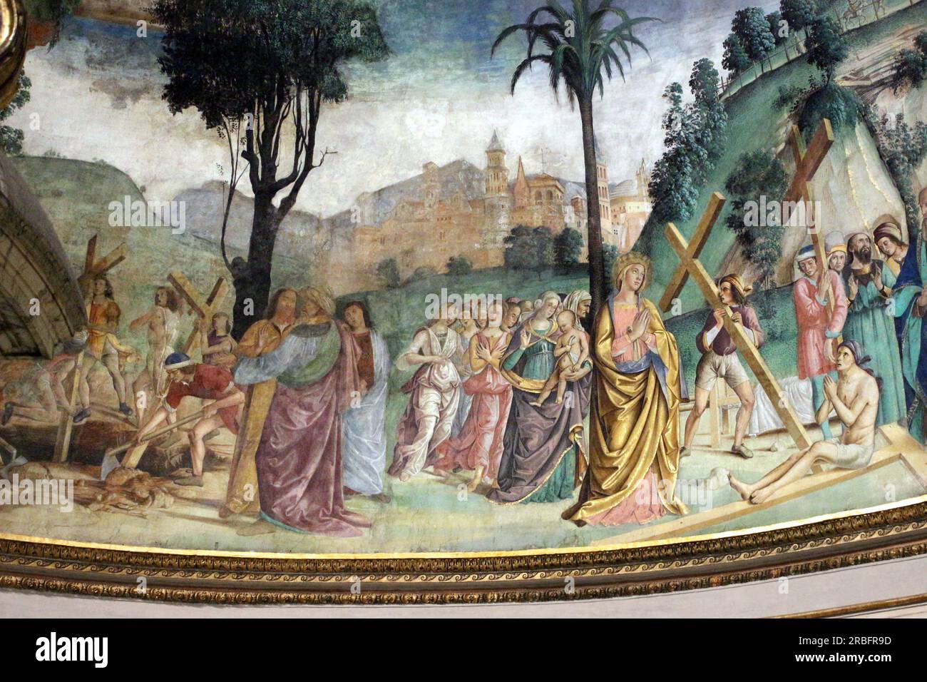 Stories of the Holy Cross 1492 by Antoniazzo Romano Stock Photo - Alamy