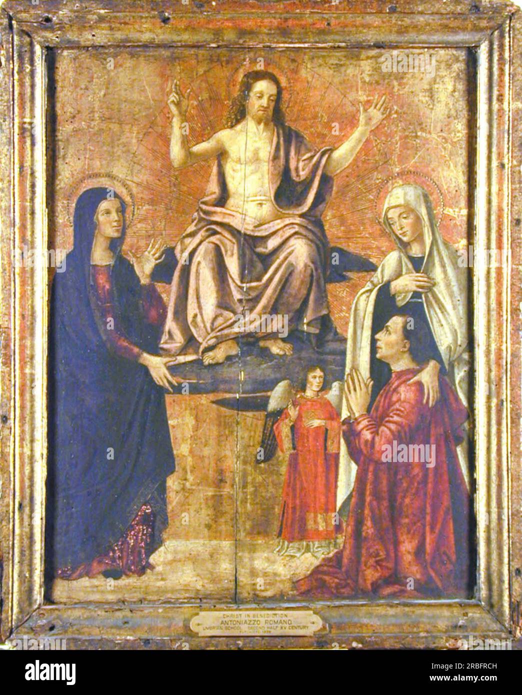 Christ Enthroned Flanked By Angels