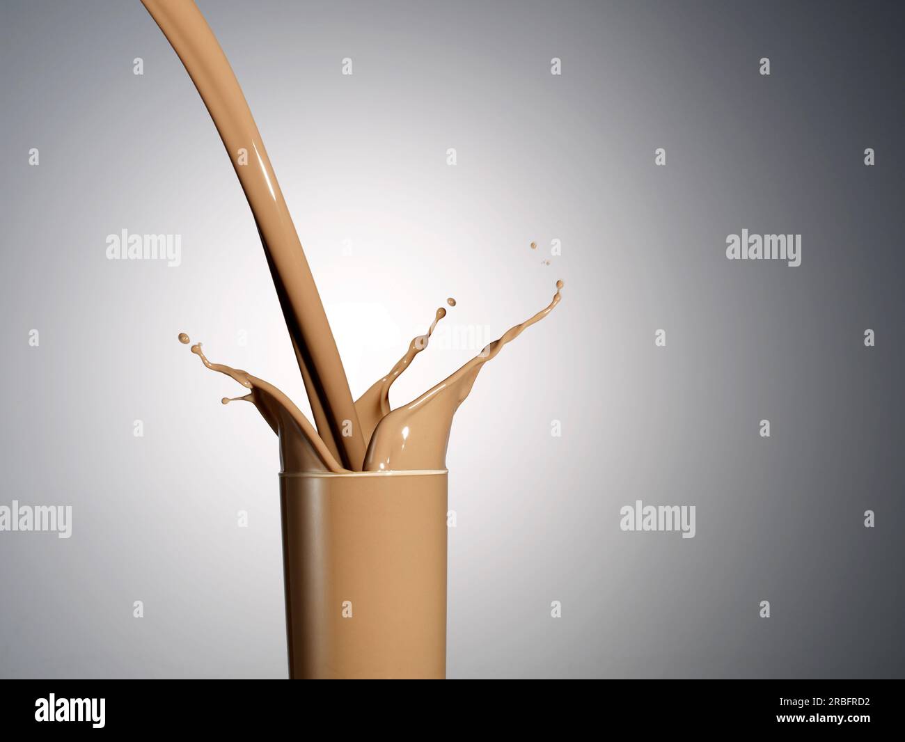 chocolate milk splash Stock Photo - Alamy