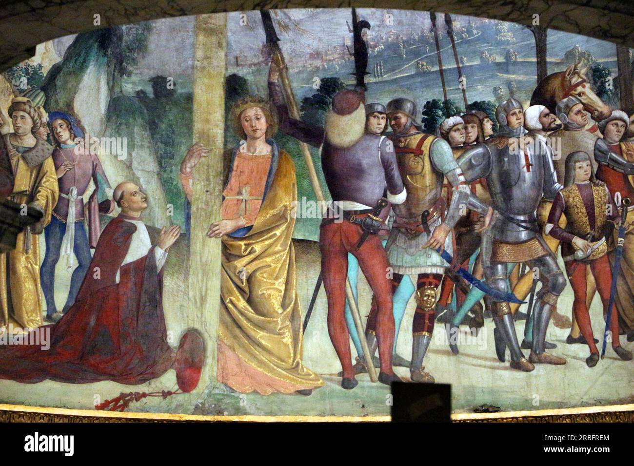 Stories of the Holy Cross 1492 by Antoniazzo Romano Stock Photo - Alamy