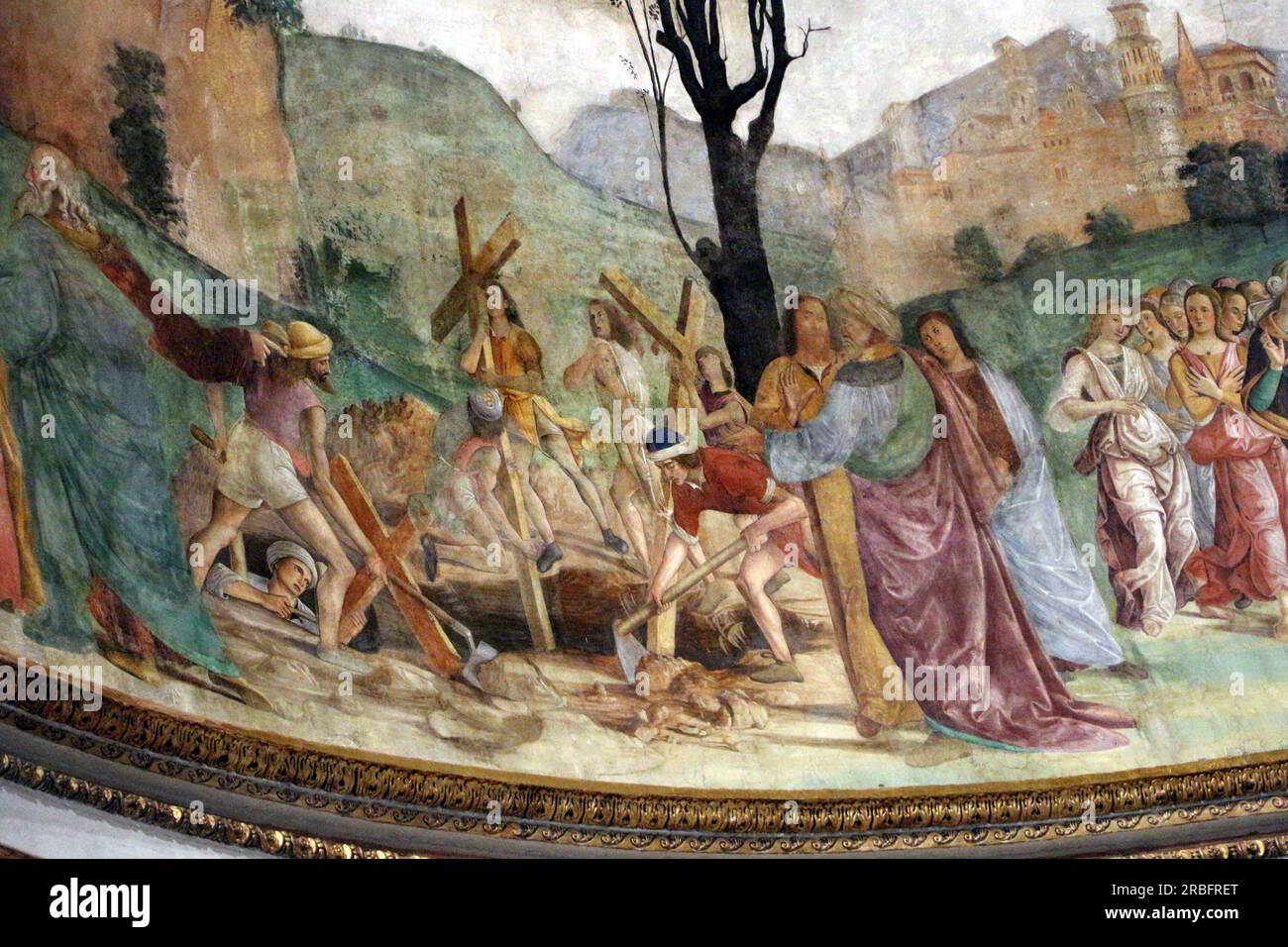 Stories of the Holy Cross 1492 by Antoniazzo Romano Stock Photo - Alamy