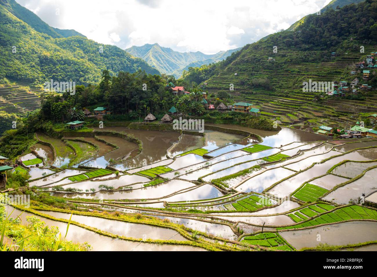 The scenic Batad Rice Terraces UNESCO World Heritage site in Banaue ...