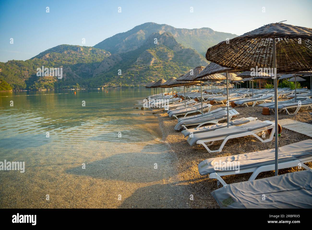 Aerial view blue lagoon without hi-res stock photography and images - Alamy