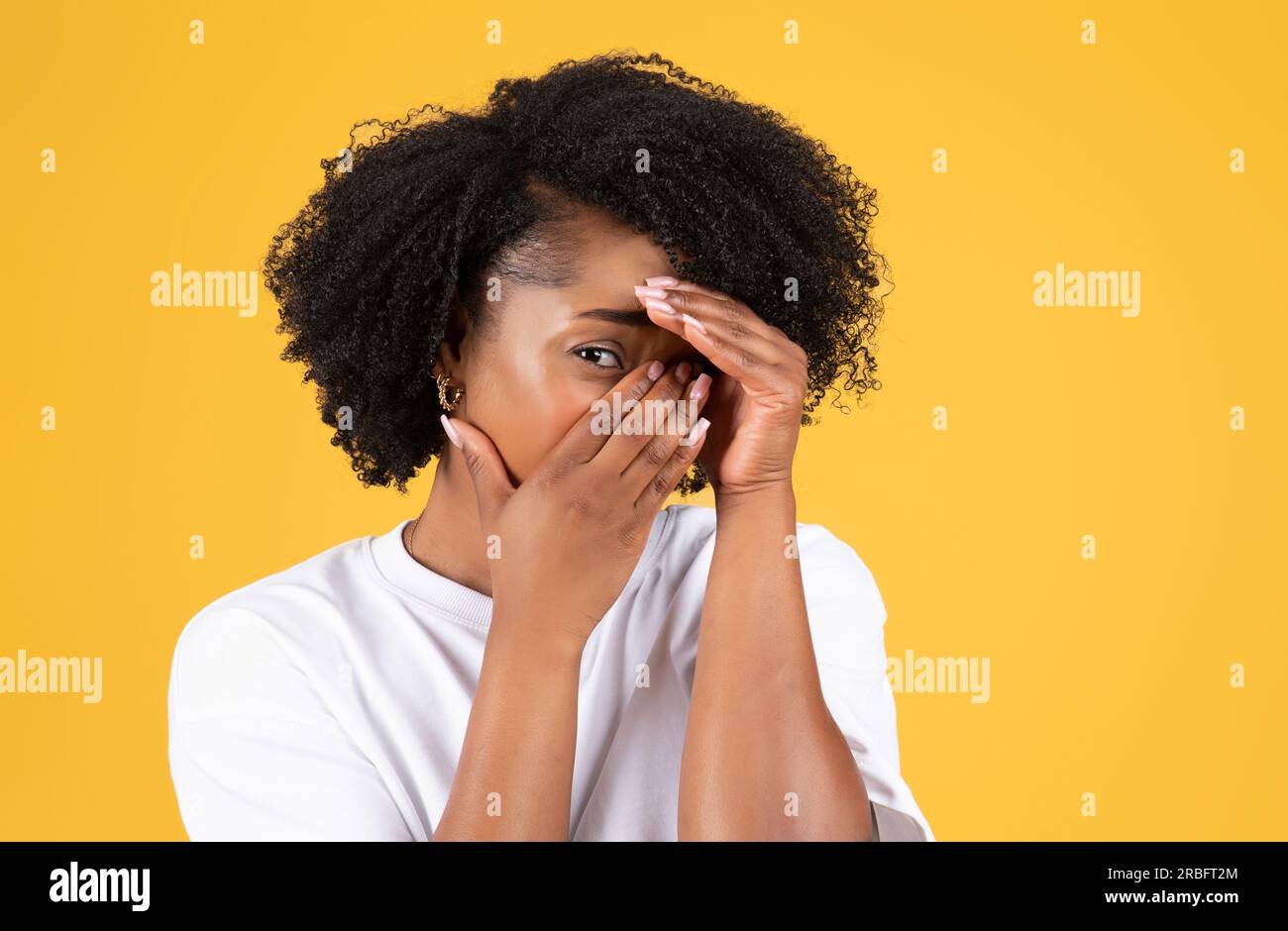 Shy student woman in hi-res stock photography and images - Alamy