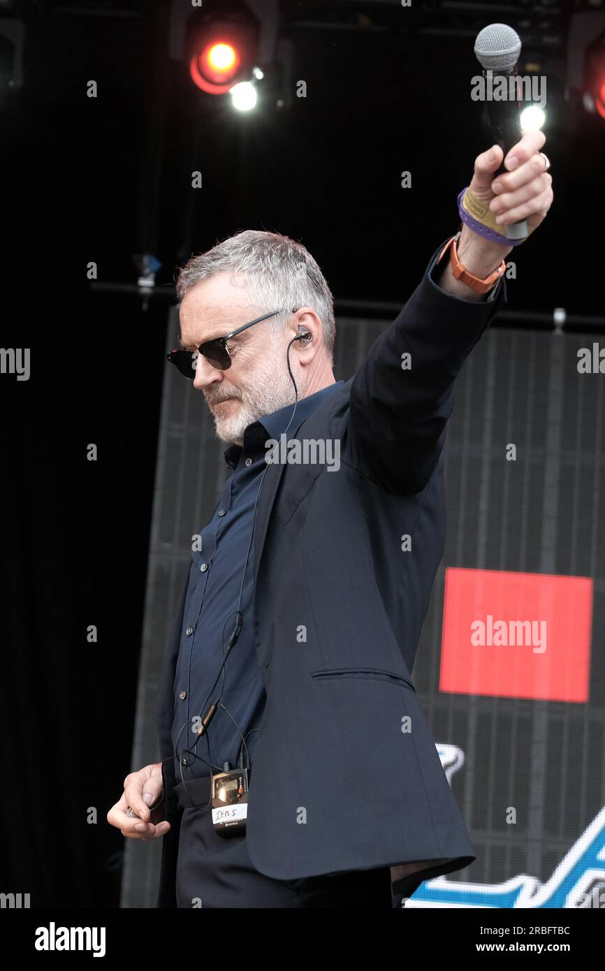 Southampton, UK. 08th July, 2023. Neil Arthur, lead vocalist with ...