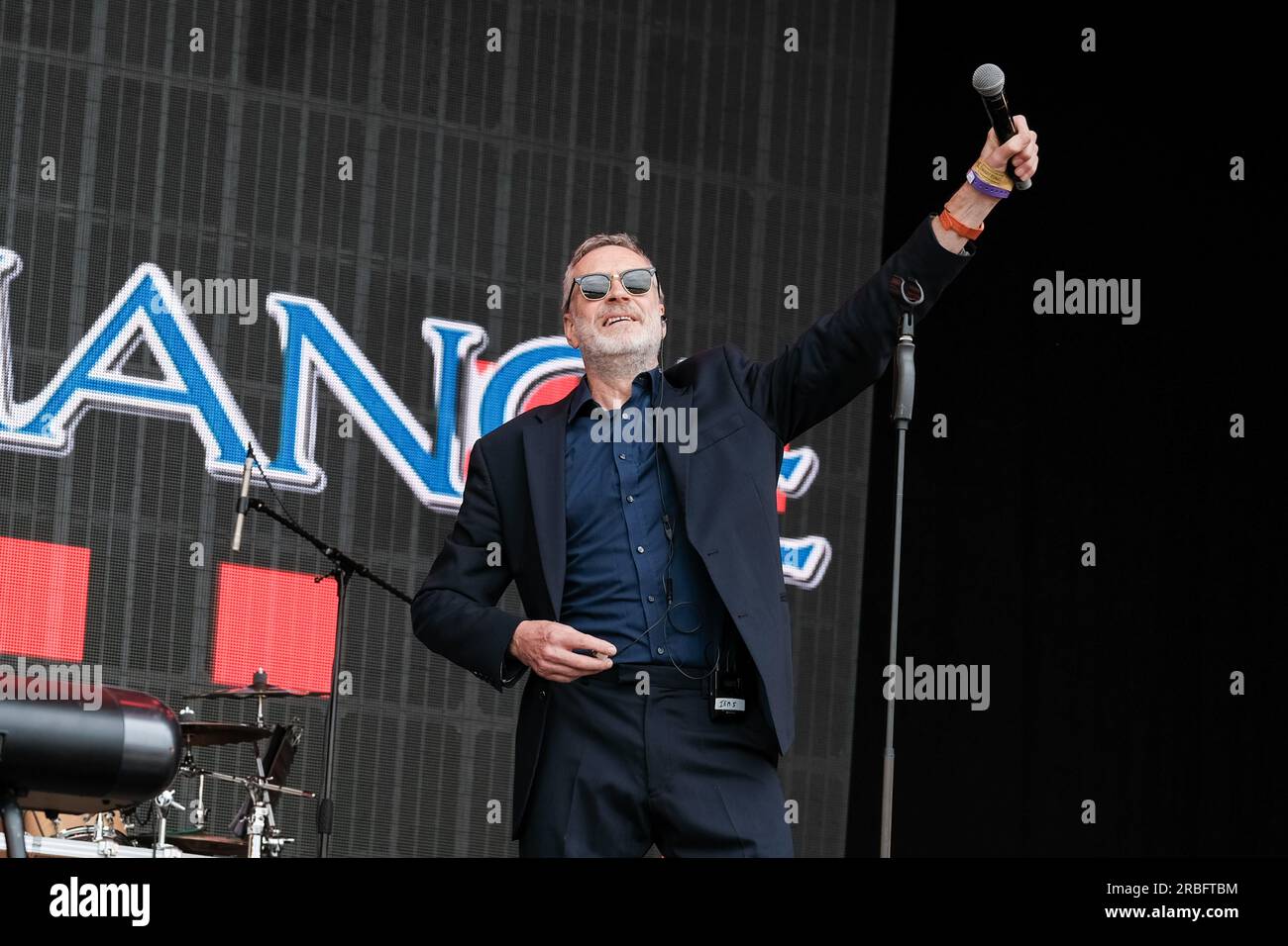 Southampton, UK. 08th July, 2023. Neil Arthur, lead vocalist with ...