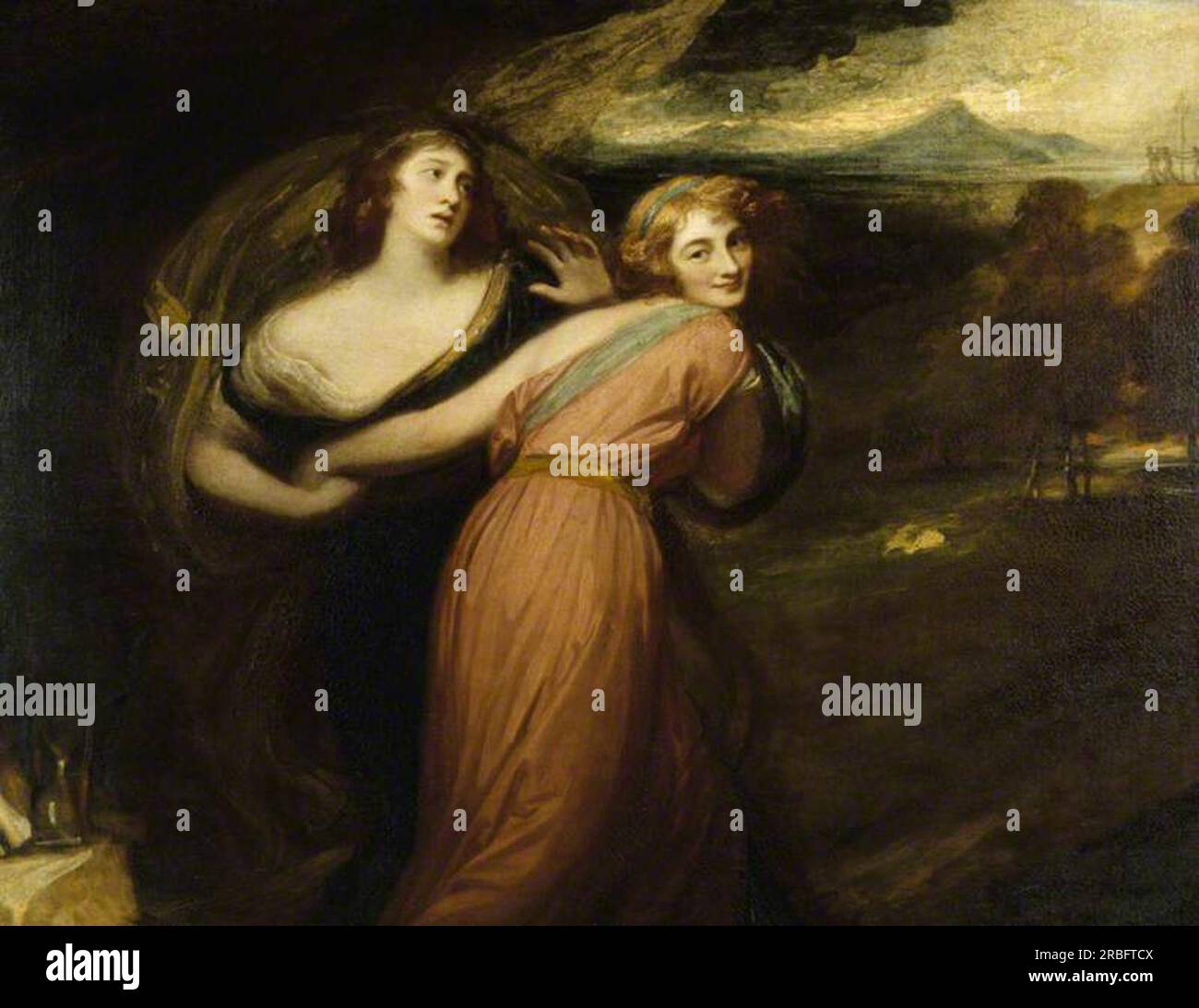 Mirth and Melancholy (Miss Wallis, Later Mrs James Campbell) 1789 by ...