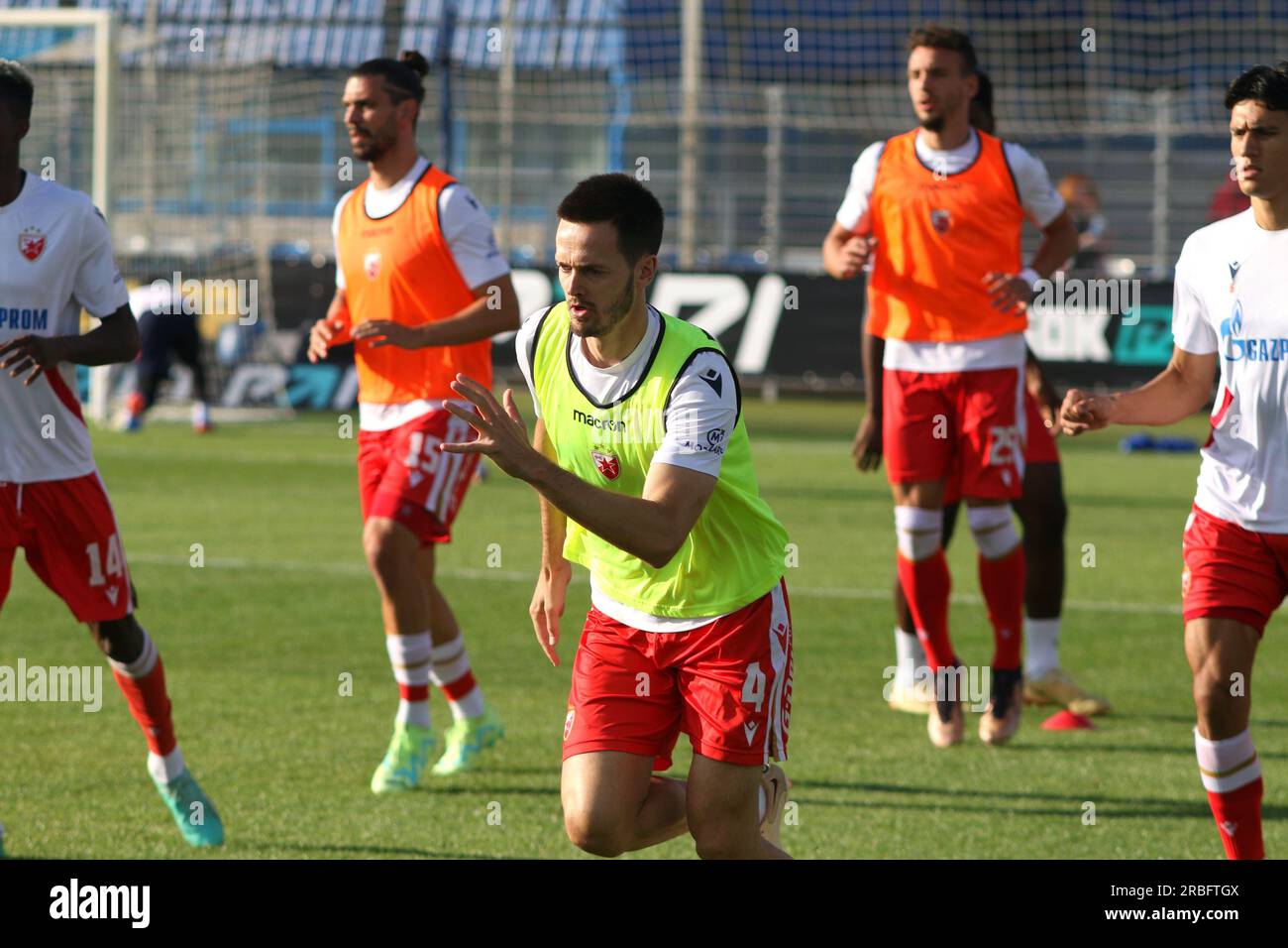 Saint Petersburg, Russia. 08th July, 2023. Mirko Ivanic (4) of Crvena ...