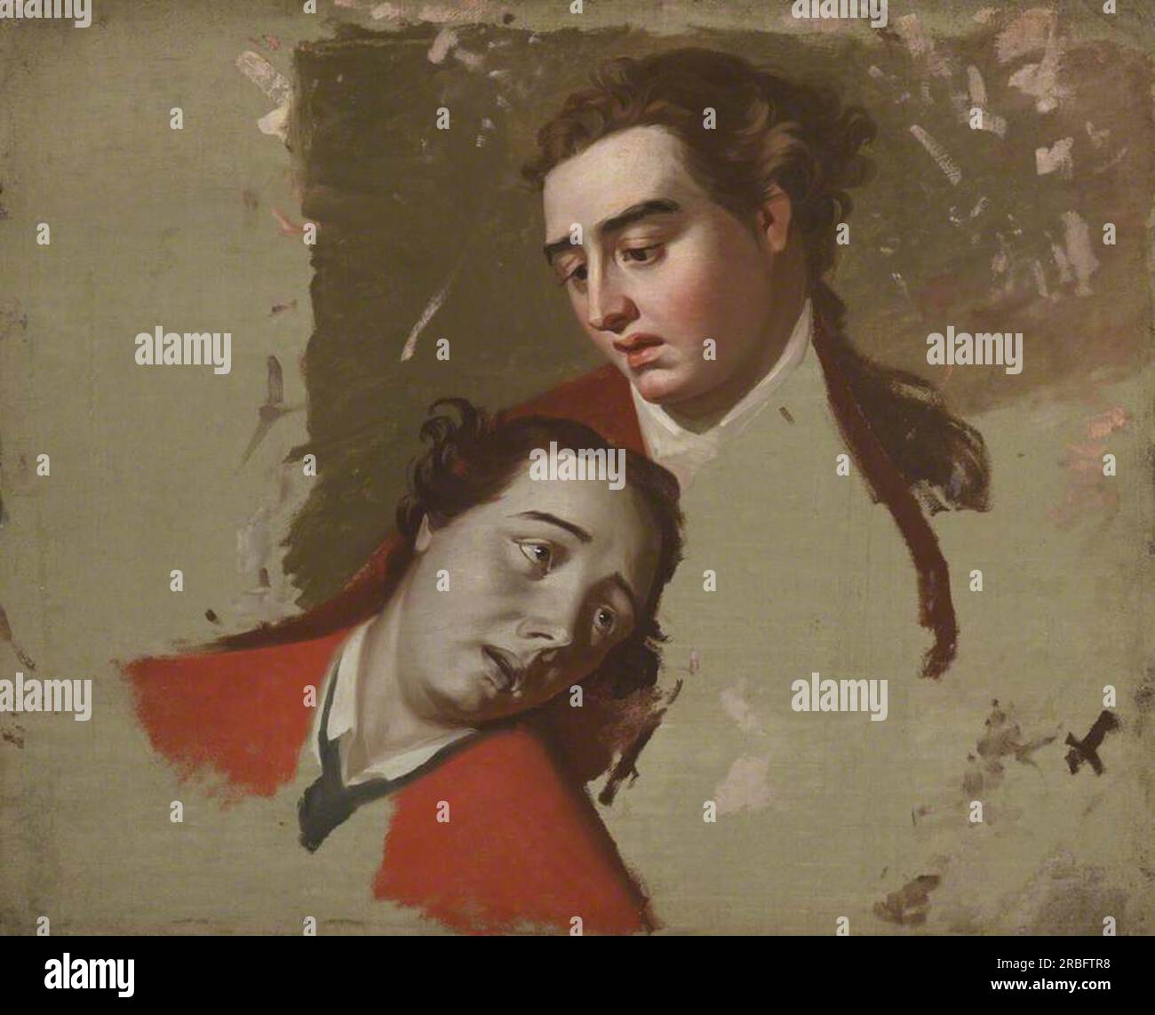 The Death of General Wolfe at Quebec, 1759 1763 by George Romney Stock ...