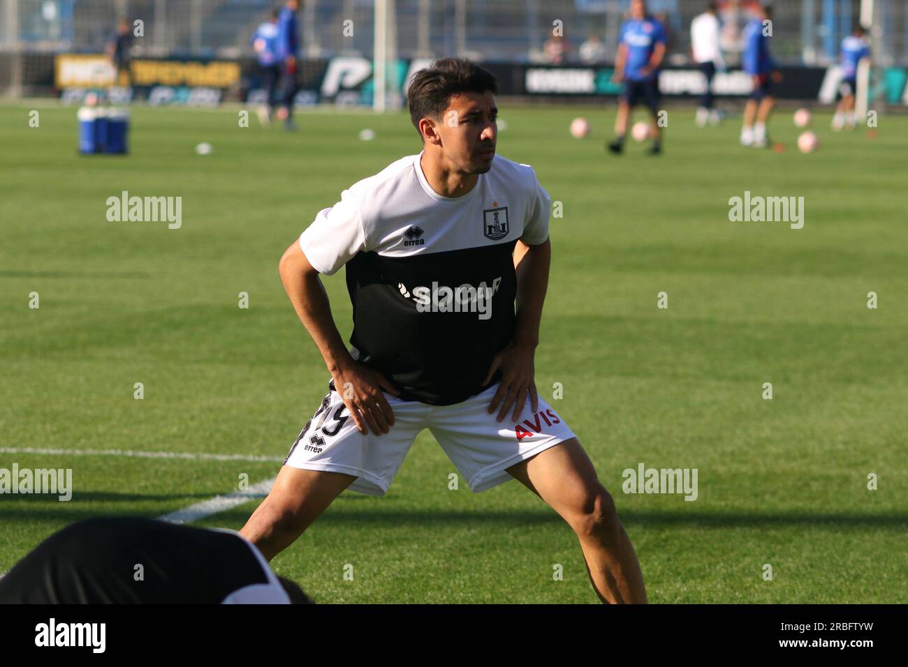 Saint Petersburg, Russia. 08th July, 2023. Azar Salahly (19) of Neftci ...
