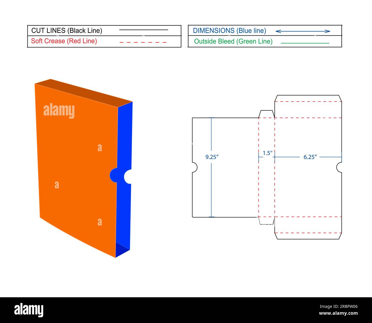 Side open Book box with holding notch 9 x 6 x 1.5 inch, Book cover box ...