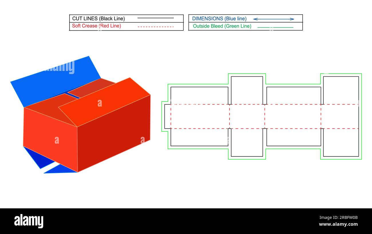 Regular slotted container box (RSC), different styles packing cardboard ...