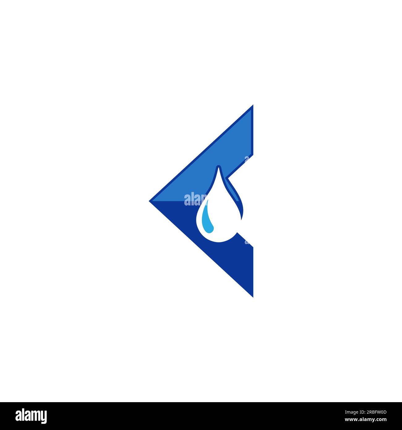 Pure water drop K letter logo. Eco-friendly 3D realistic icon.EPS 10 ...