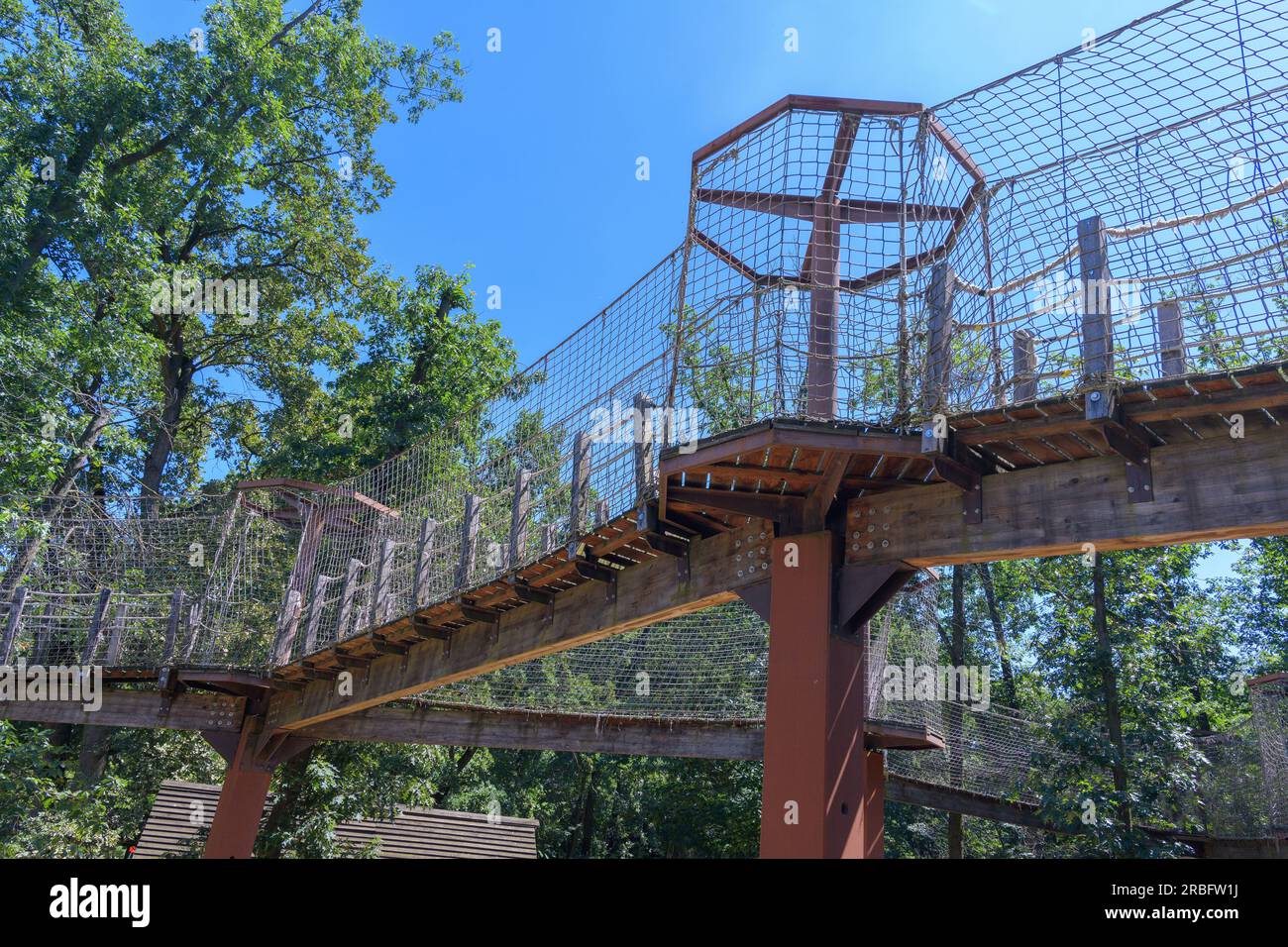 Paths in the zoo are fenced with a net Stock Photo - Alamy