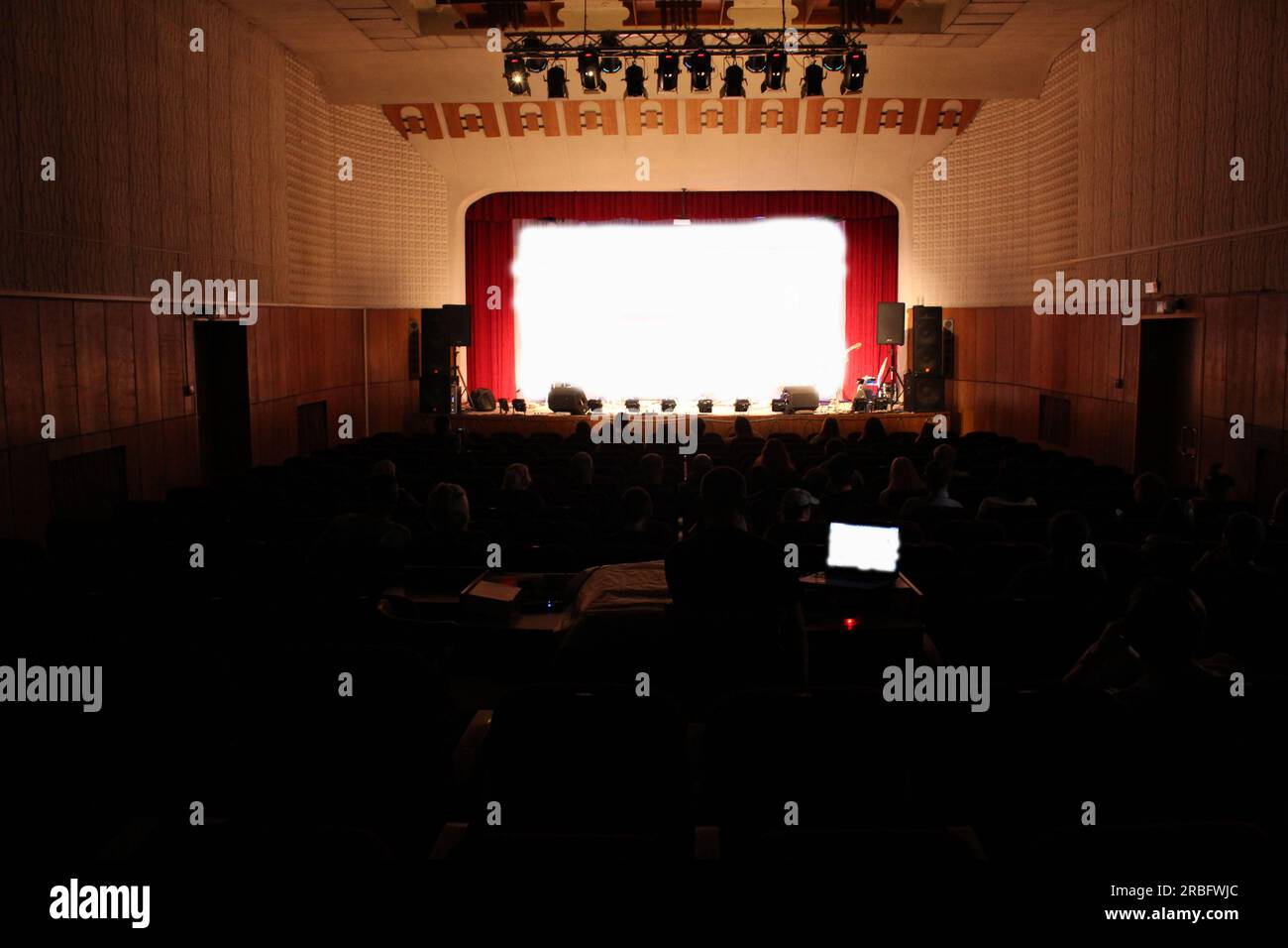 Concert Cinema Hall from the Spectators' Side Beginning of the Session ...