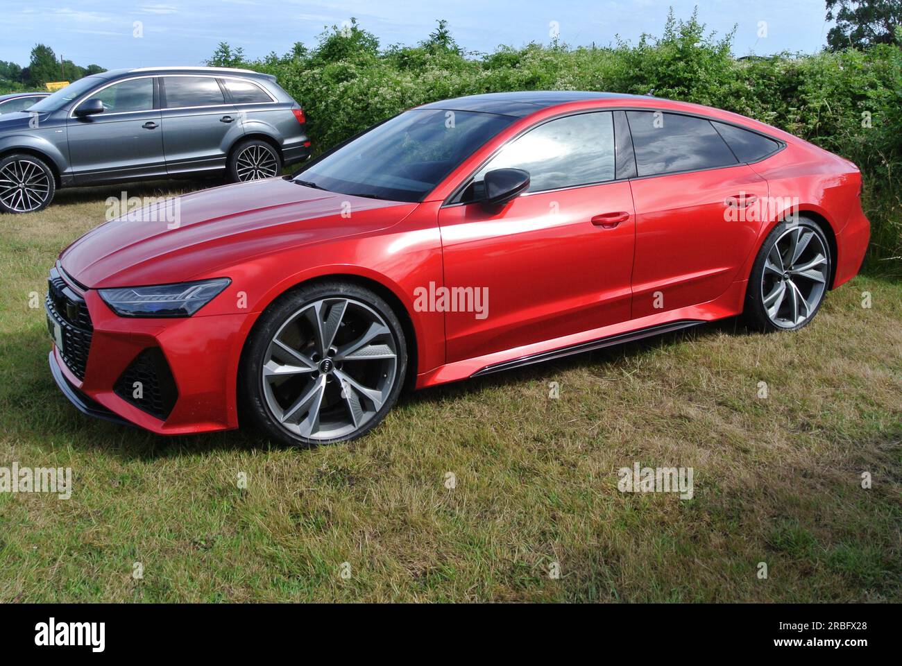 An Audi RS7 parked at the 48th Historic Vehicle Gathering, Powderham ...