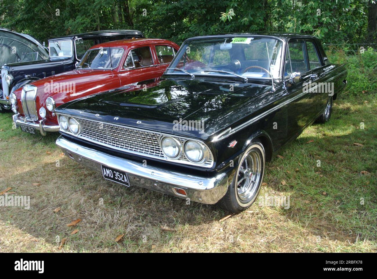 A 1963 Ford Fairlane parked on display at the 48th Historic Vehicle ...