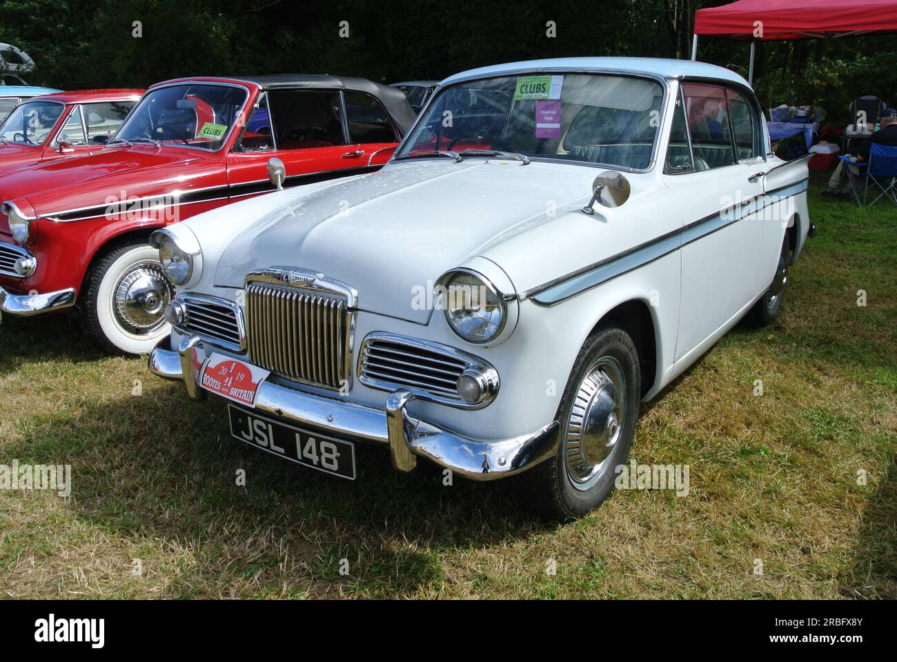 A 1959 Sunbeam Rapier parked on display at the 48th Historic Vehicle ...
