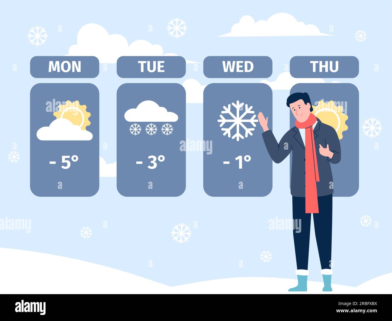 Weatherman cartoon hi-res stock photography and images - Alamy