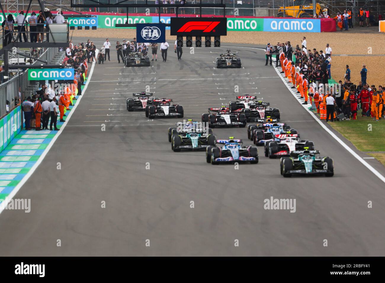 The two modified F2 cars of the fictional drivers Joshua Pearce and ...