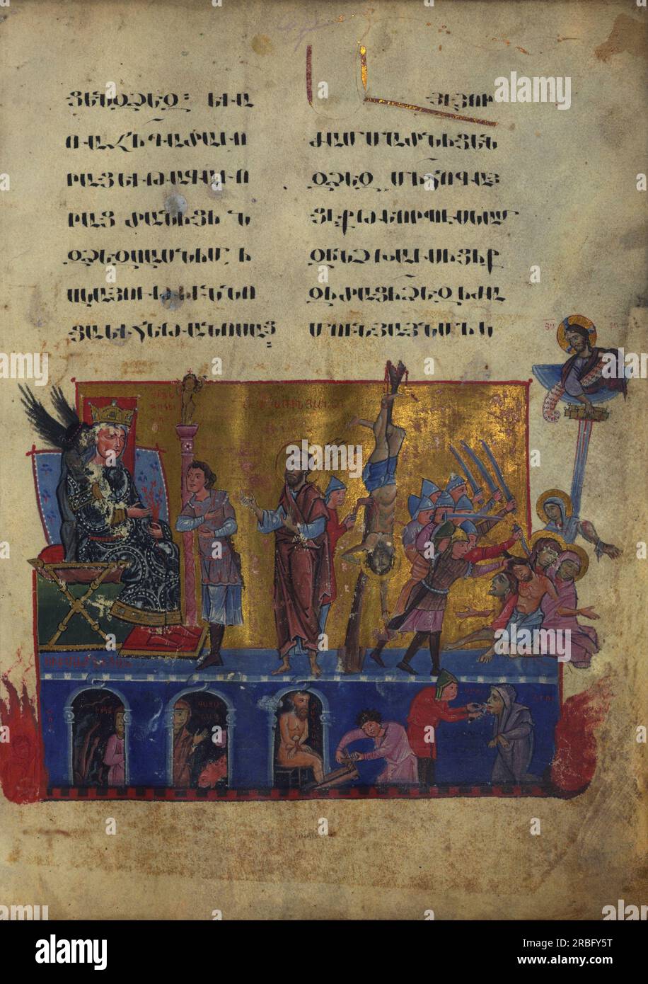 Christ Predicting the Sufferings of the Apostles 1262 by Toros Roslin ...