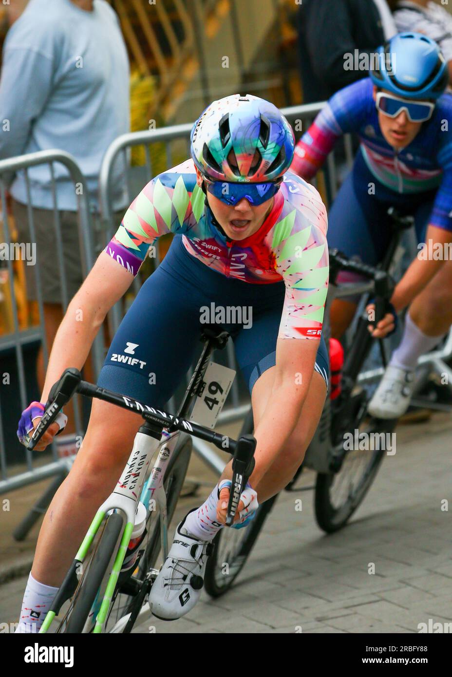 Alex Morrice (Canyon SRAM) in action on the opening lap of Parcours ...