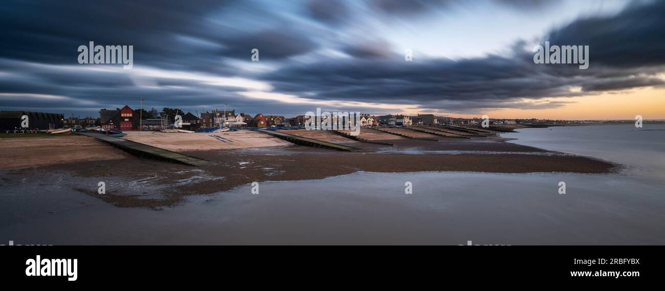 Storm over Whitstable seafront Stock Photo - Alamy