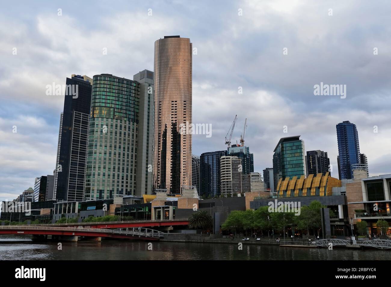 744 High-rise buildings of Southbank suburb as seen from across the ...
