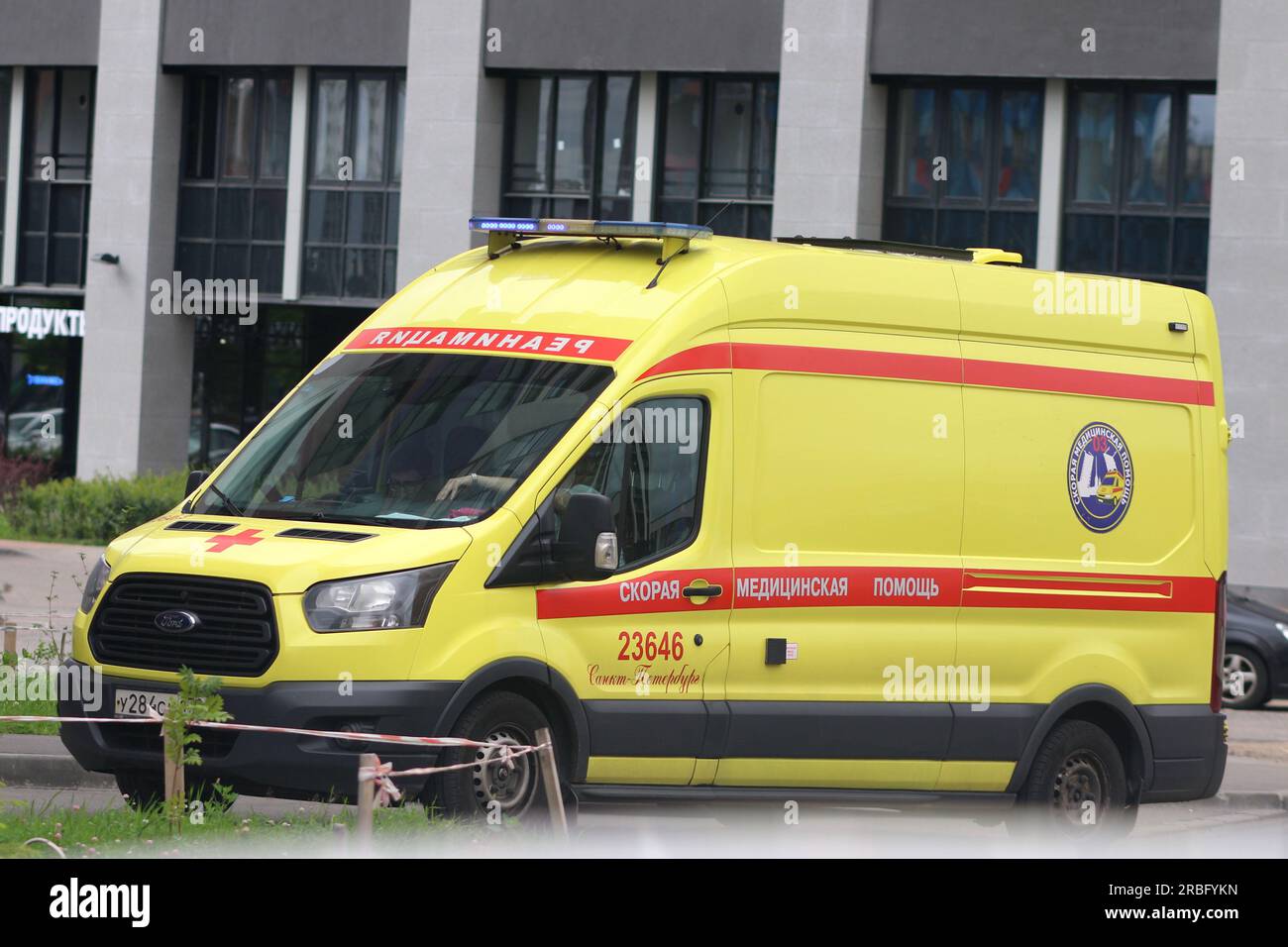 Russian Federation. Saint-Petersburg. Summer, July. Emergency medical ...