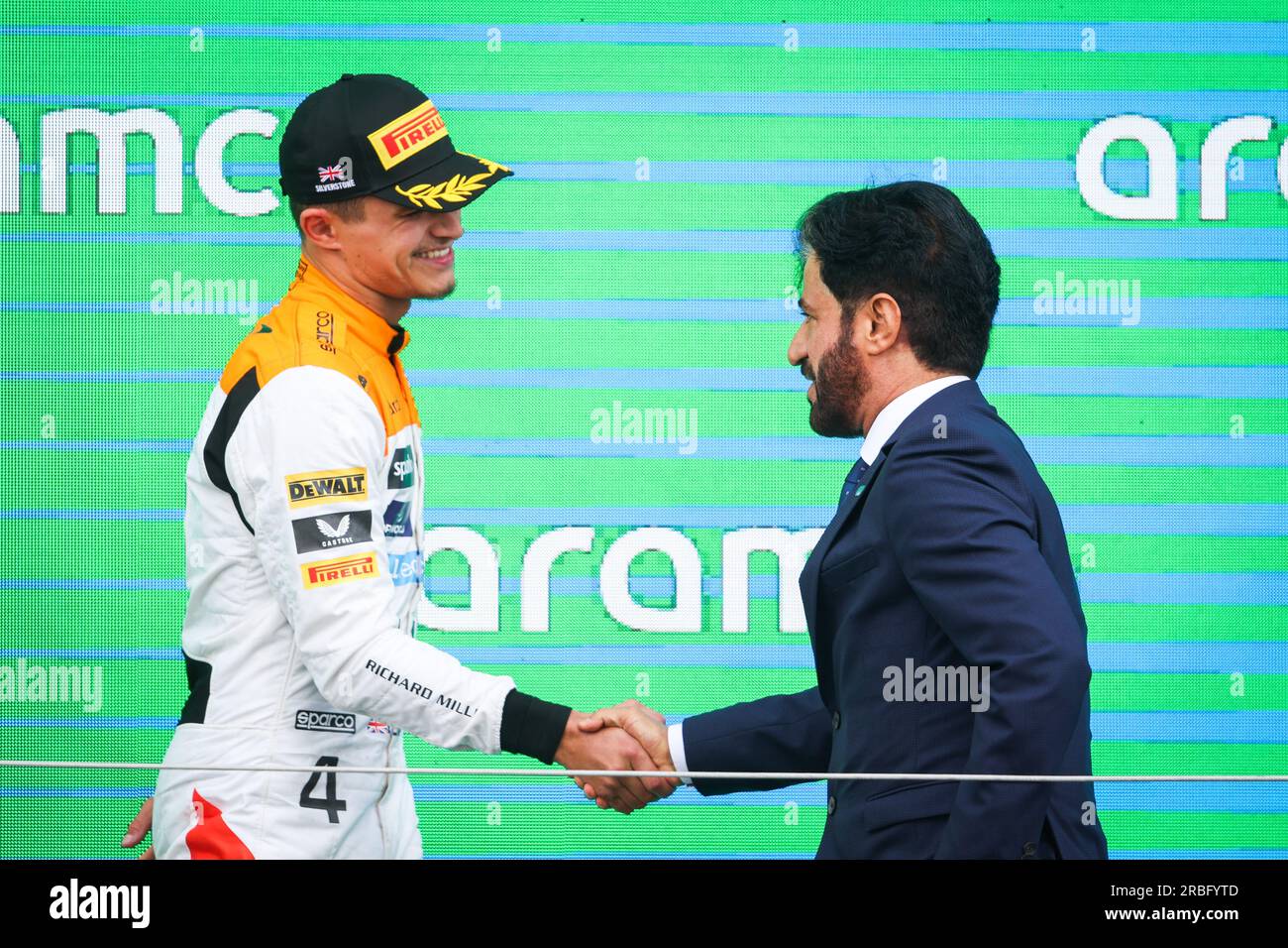 podium NORRIS Lando (gbr), McLaren F1 Team MCL60, BEN SULAYEM Mohammed ...