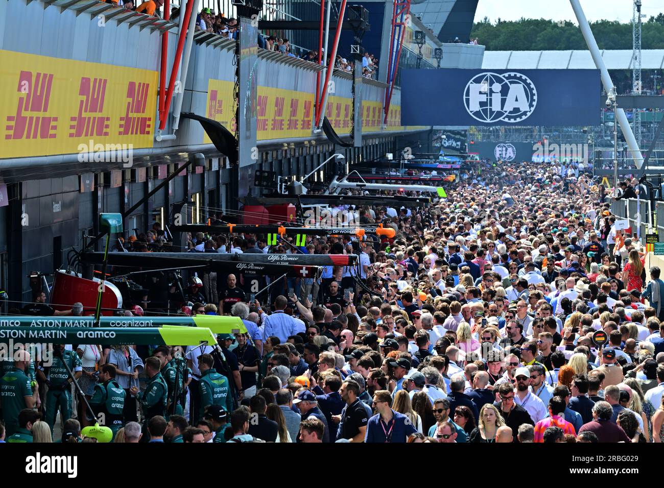 crowd, foule, fans in the pitlane, pitlanewalk during the 2023 Formula ...