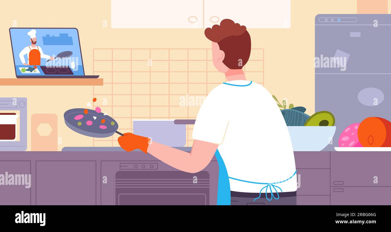 Cooking lesson and illustration hi-res stock photography and images - Alamy