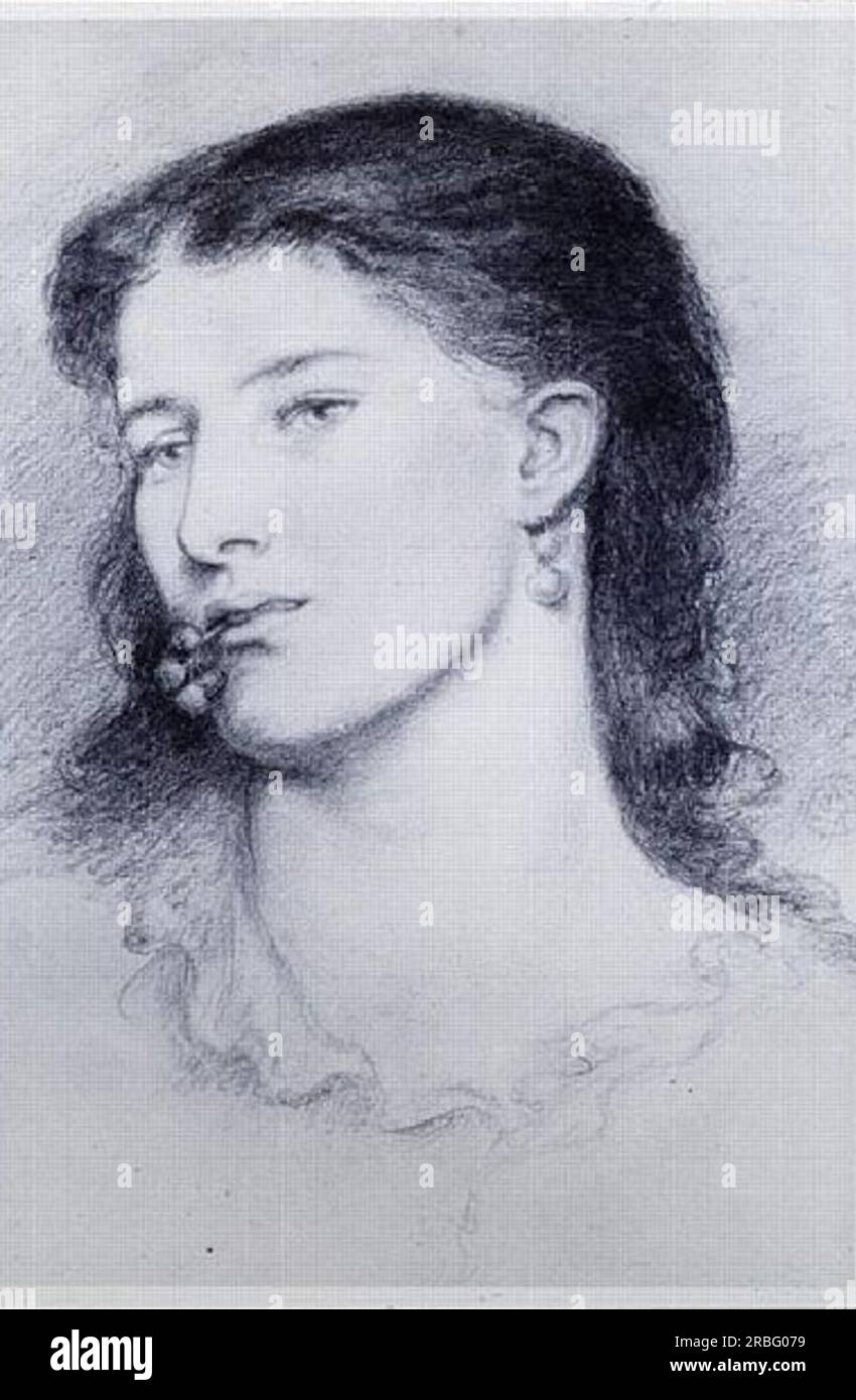Aggie 1877 by Dante Gabriel Rossetti Stock Photo - Alamy
