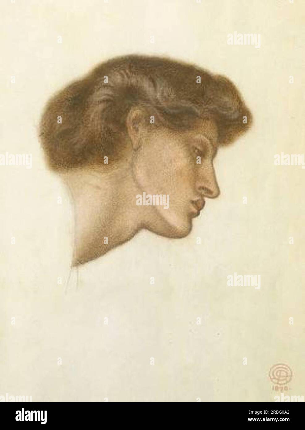 Dante`s Dream at the Time of the Death of Beatrice study 1870 by Dante ...