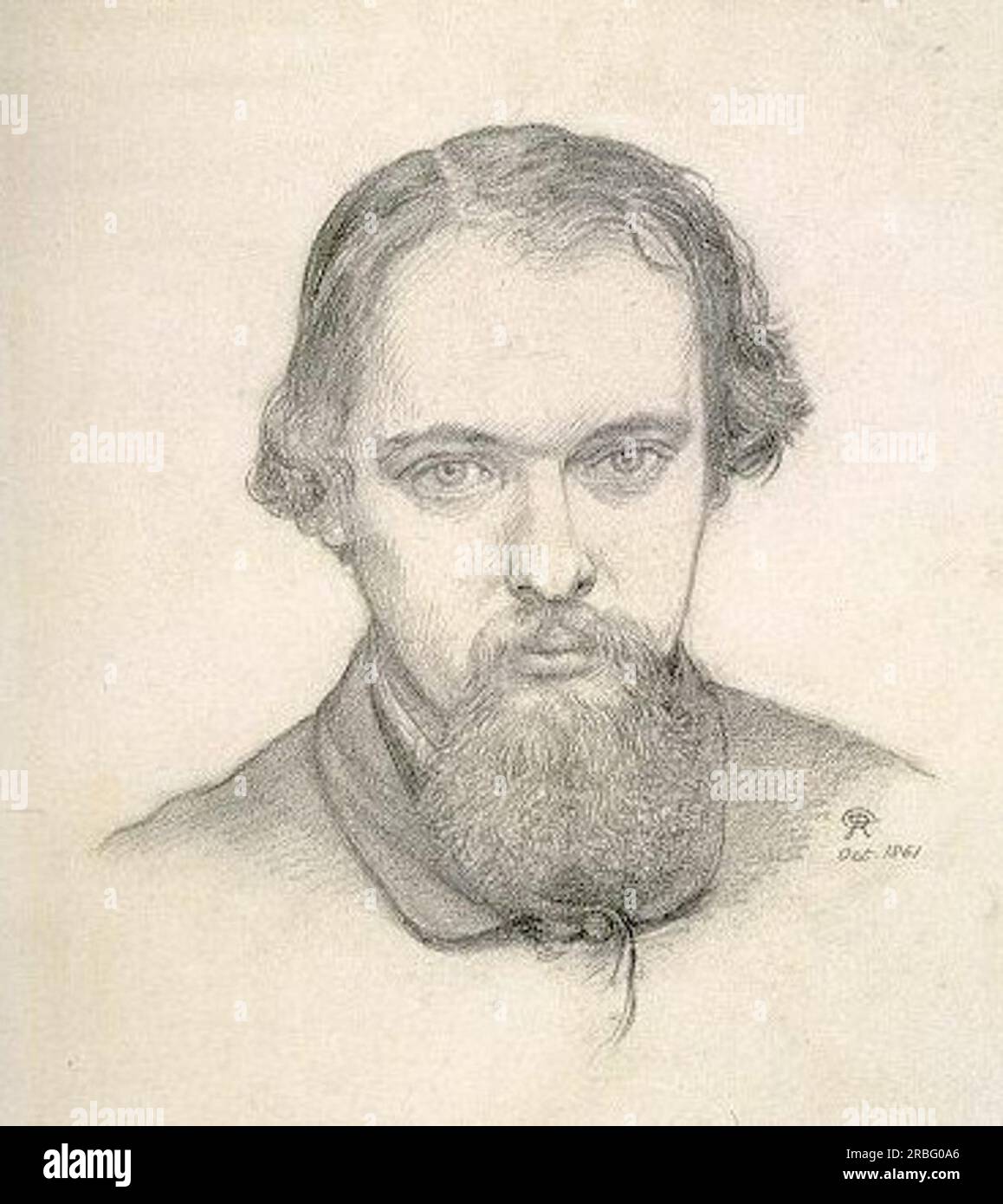 Dante gabriel rossetti self portrait hi-res stock photography and ...