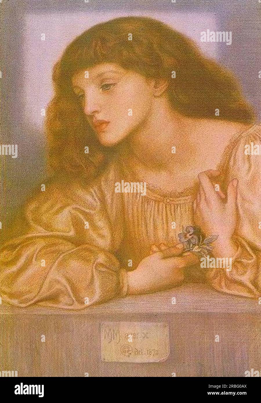 May Morris 1872 by Dante Gabriel Rossetti Stock Photo - Alamy
