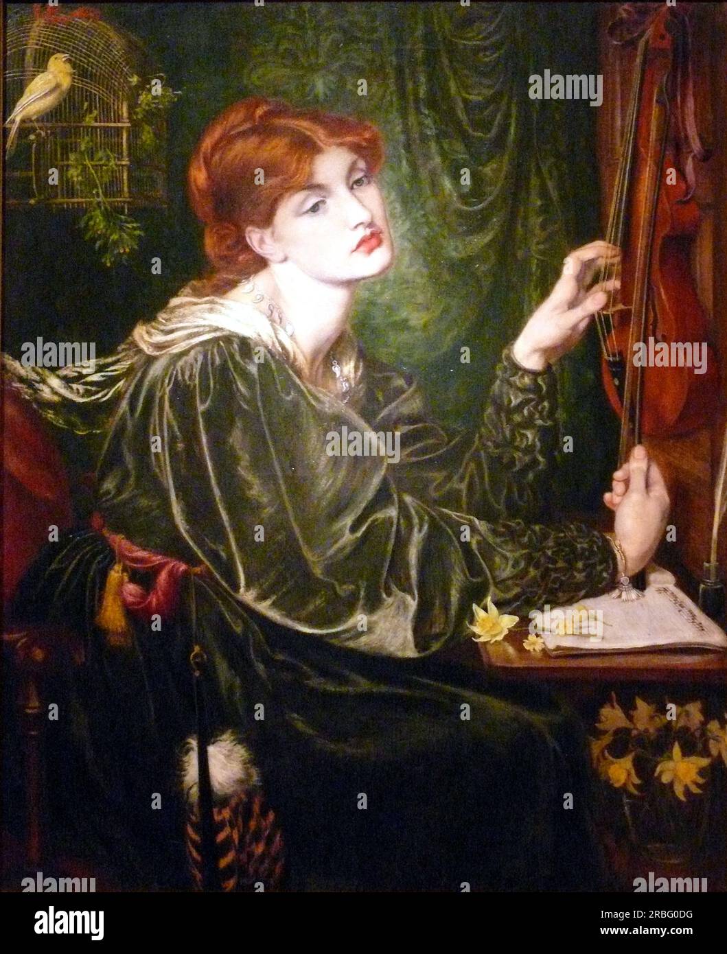 Veronica Veronese 1872 by Dante Gabriel Rossetti Stock Photo - Alamy