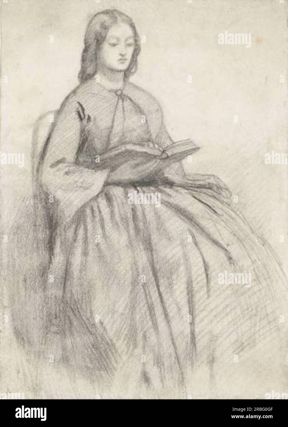 Elizabeth Siddall in a Chair by Dante Gabriel Rossetti Stock Photo - Alamy